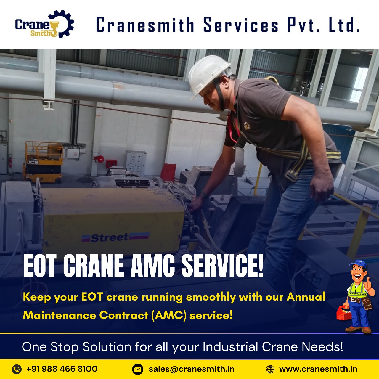 Factory Crane AMC Chennai EOT Crane AMC Services India AMC for Crane